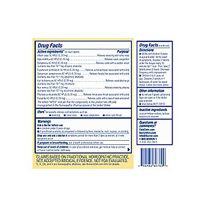 Boiron ColdCalm Tablets for Relief of Common Cold Symptoms Such as Sneezing, Runny Nose, Sore Throat, and Nasal Congestion - Non-Drowsy - 60 Count
