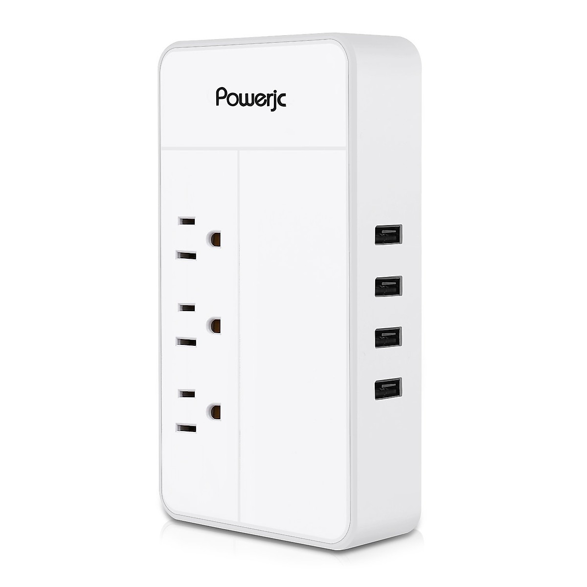 Travel Adapter Power Voltage Converter Step Down 220V to 110V 1875W with 4 Smart USB Charging for Hairdryer ETL Powerjc