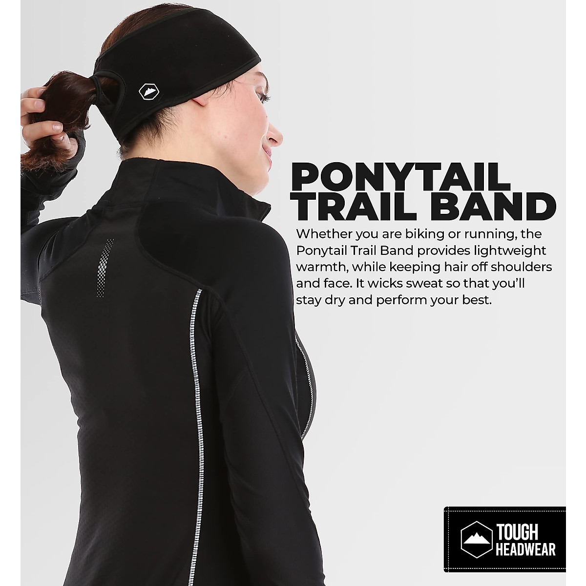 Tough Headwear Ear Warmer Headband - Ear Muffs - Running Winter Headband, Fleece Headband for Men & Women for Cold Weather