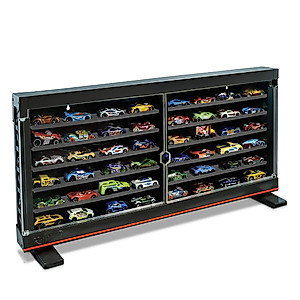 Hot Wheels Premium Collector Vehicle Case for Collectors of All Ages Stores up to 50 cards and includes 1 exclusive vehicle Great Gift Idea