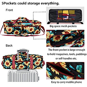 Natur@cho Carrying Case Bag Compatible for Explore Air 2, Cricut Maker, DIY Cutting Machine Storage Bag, Silhouette Cameo 3 and 4, Scrapbooking Die-cut Machine Travel Organizer Accessories