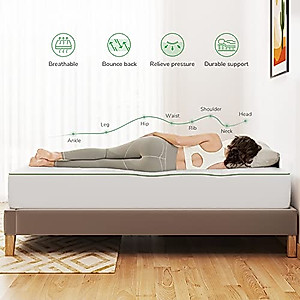 Novilla King Mattress, 10 Inch Gel Memory Foam Mattress King Size for Cooling Sleep & Pressure Relief, Medium Firm with Breathable Bamboo Cover, Mattress in a Box, Lullaby