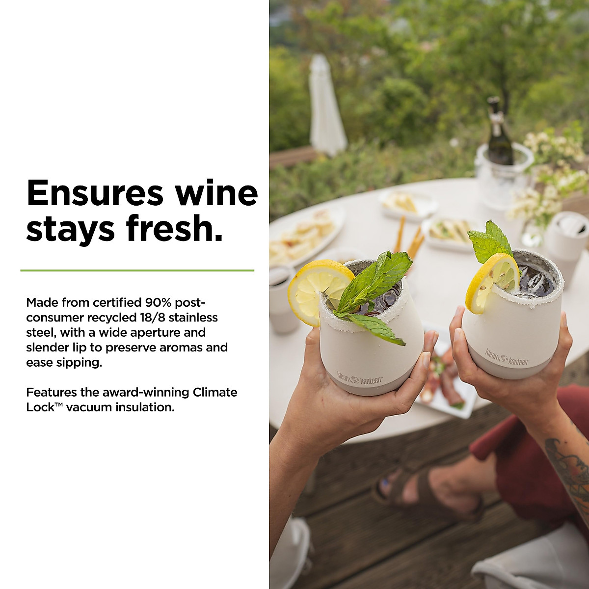 KLEAN KANTEEN Tofu Insulated Rise Tumbler W/Flip Lid, 1 EA