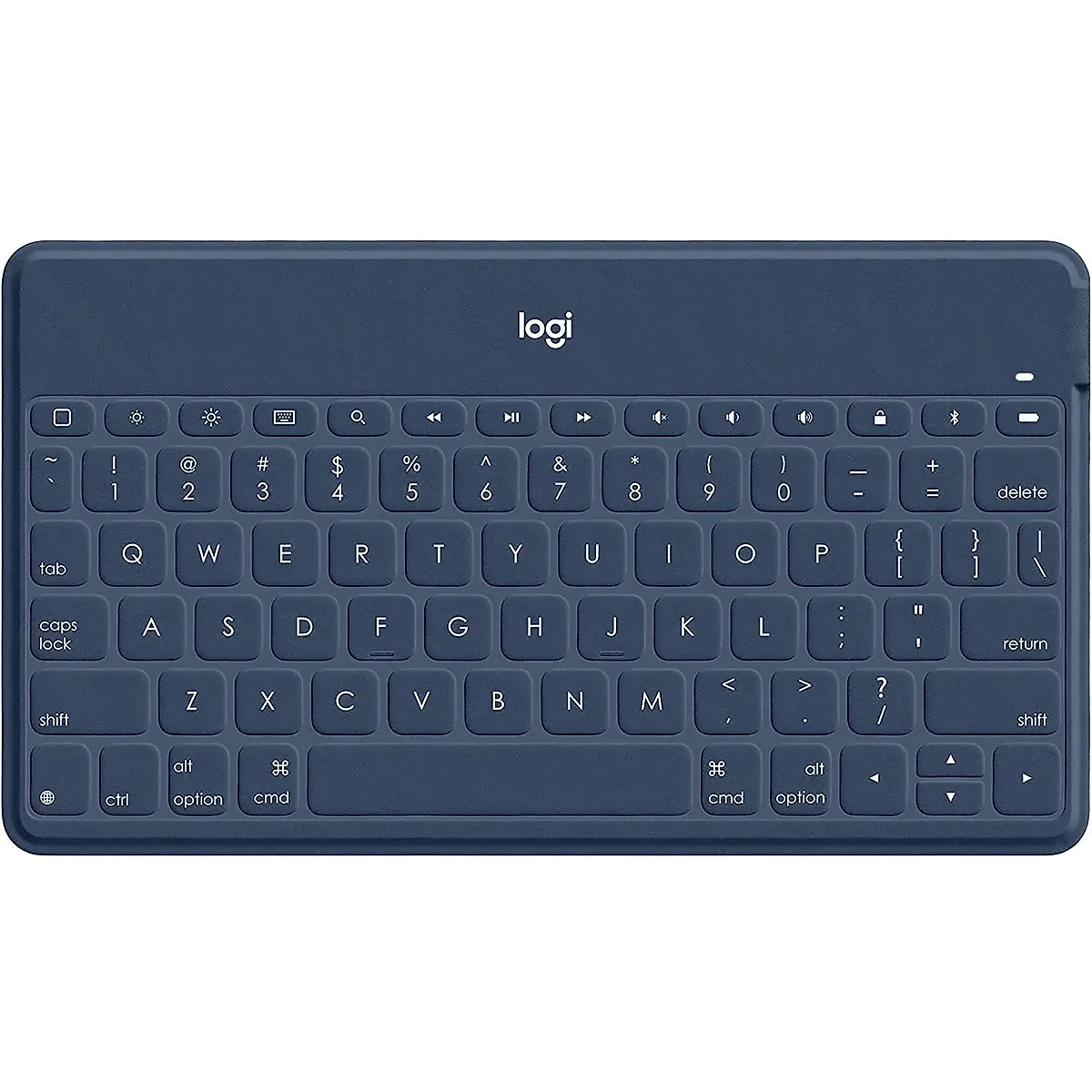 Logitech Keys-to-Go Super-Slim & Super-Light Bluetooth Keyboard for iPhone, iPad, Mac & Apple TV, Including iPad Air 5th Gen (2022) - Classic Blue (Renewed)