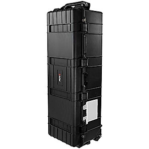 Eylar XXL 44 Inch Deep Heavy Transport Roller Gear, Camera, Tools, Equipment Hard Case Waterproof w/Foam Black