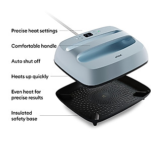 Cricut EasyPress 3 Smart Heat Press Machine with Built-In Bluetooth for T-shirts, Pillows, Tote Bags & More, Advanced Ceramic-Coated Heat Plate with Precise Temperature Control (12 in x 10 in)