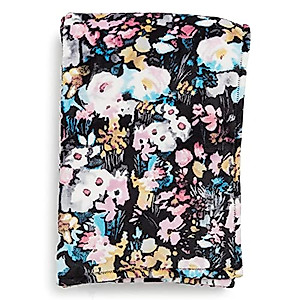 Vera Bradley Women's Fleece Plush Throw Blanket, Artist's Garden, 80 X 50