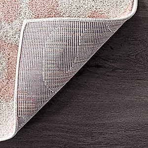 nuLOOM Print Leopard Area Rug, 5 ft x 7 ft 5 in, Baby Pink