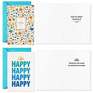 Hallmark Birthday Cards Assortment, 36 Cards with Envelopes (Party Time)