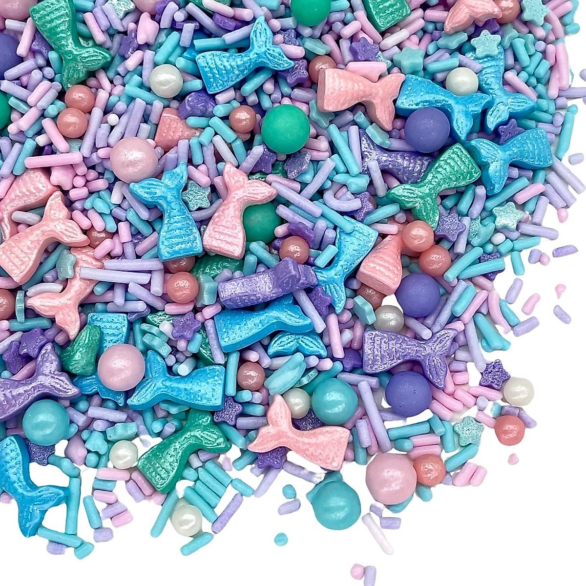 Manvscakes | Sprinkles | Cake sprinkles | Cupcake sprinkles | Baking | Mermaid tails | Sprinkle mix | Edible sprinkle | Caramel | Chocolate | Mermaid cake