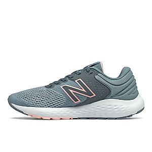 New Balance Women's 520 V7 Running Shoe, Grey/Silver/Teal, 8.5