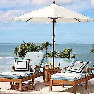 Pyonic Outdoor Waterproof Throw Pillow Covers Geometric Pillowcases Black and White Pillow Covers for Patio Garden Set of 2, 18 X 18 Inches