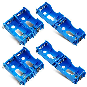 LEIFIDE 8 Pieces D Cell Battery Holder Series or Parallel Storage D Size Battery Case Physical Science Plastic D Battery Holder Box Container, Blue