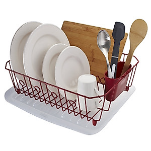 Rubbermaid 18 in. L x 14.7 in. W x 1.3 in. H Clear Plastic Dish Drainer