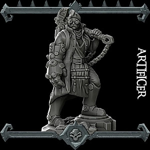 Human Artificer | Artificer | Miniature for Tabletop Games Like D&D and War Gaming Medium (Normal Size)