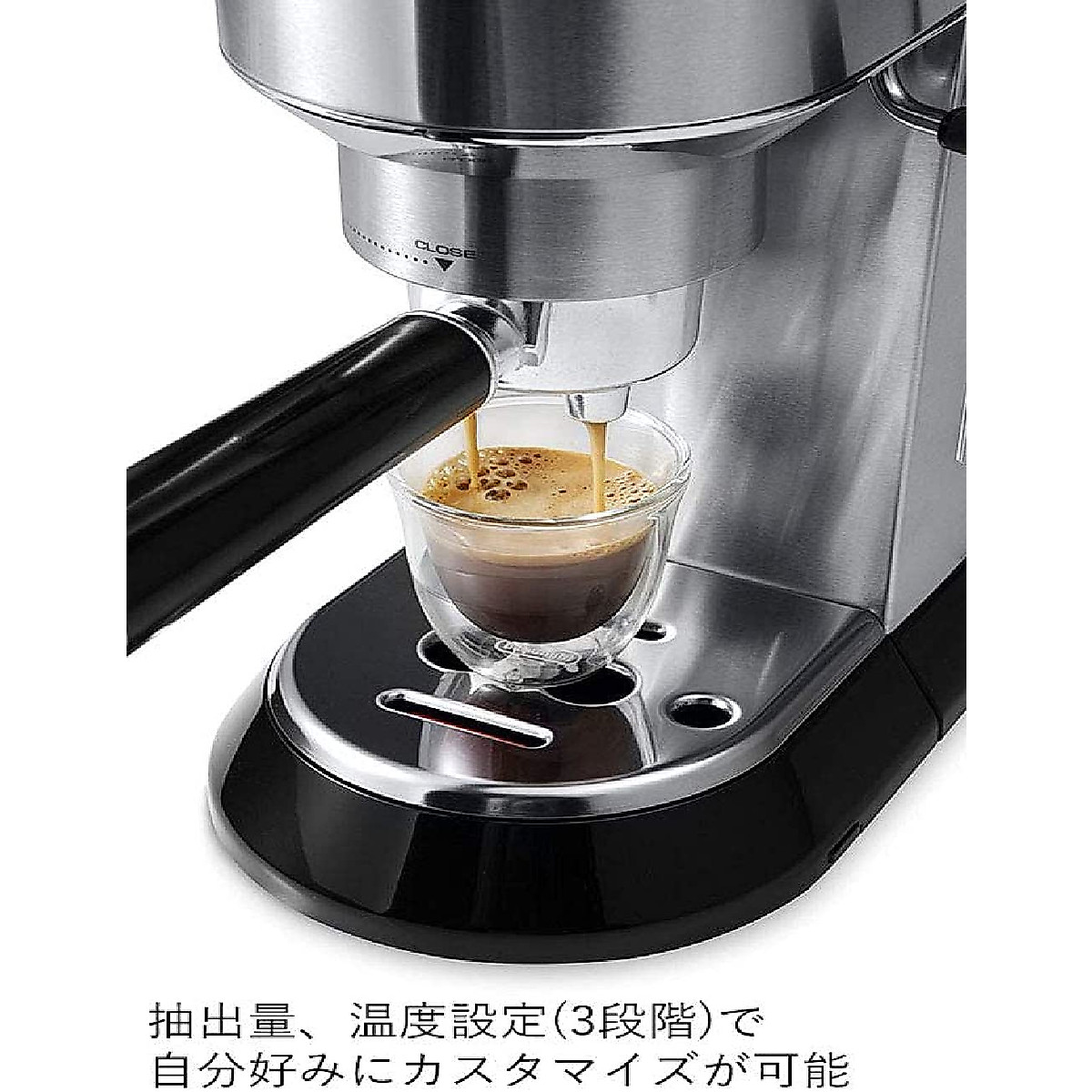 De'Longhi Dedica Style, Espresso Machine, Coffee and Cappucino Maker with Milk Frother, Metal/Stainless, EC680M, 13 x 5.9 x 12 inches