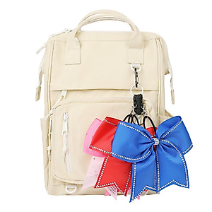 SEIKEA Cheer Ponytail Hair Piece, 16" Champagne Blonde Straight Cheerleader Hairpiece Ponytail Extension for Cheerleader Competition, Dance