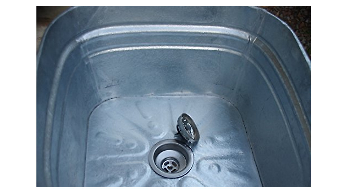 Galvanized Double Wash Tubs with Stand & Drain | Wisemen Trading