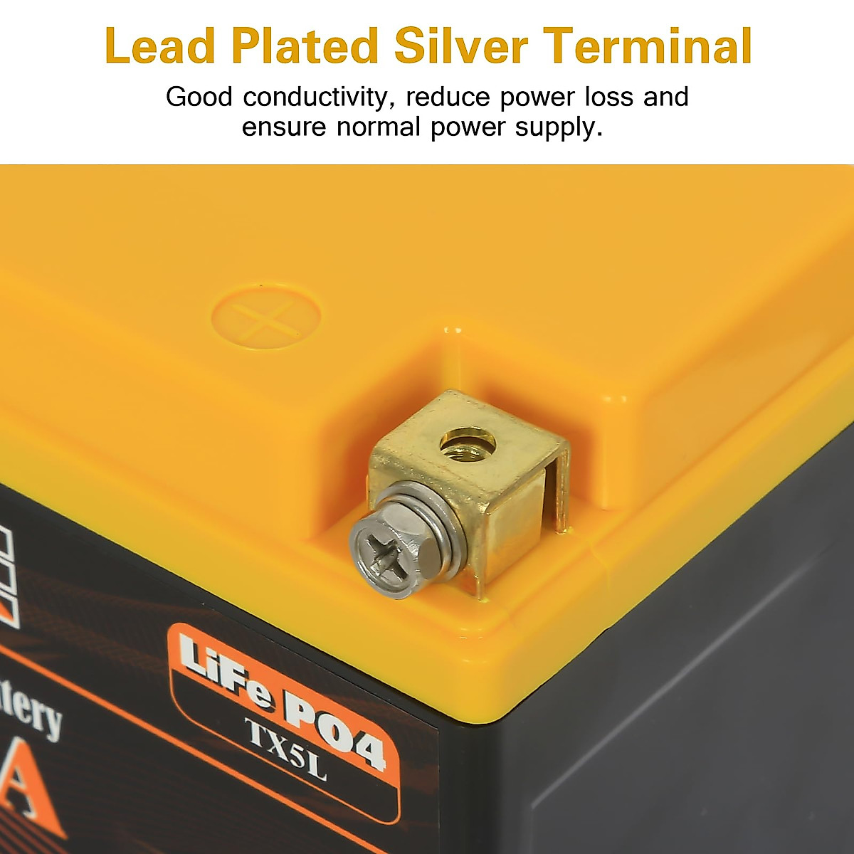 Weize Lithium YTX5L-BS Battery, Group 5, 150CCA Lithium LiFePO4 YTX4L-BS Motorcycle Battery, 12V 2.5Ah ATV, UTV, Jet Ski, 4 Wheeler, Quad, Riding Lawn Mower, Tractor, Scooter and Polaris Battery