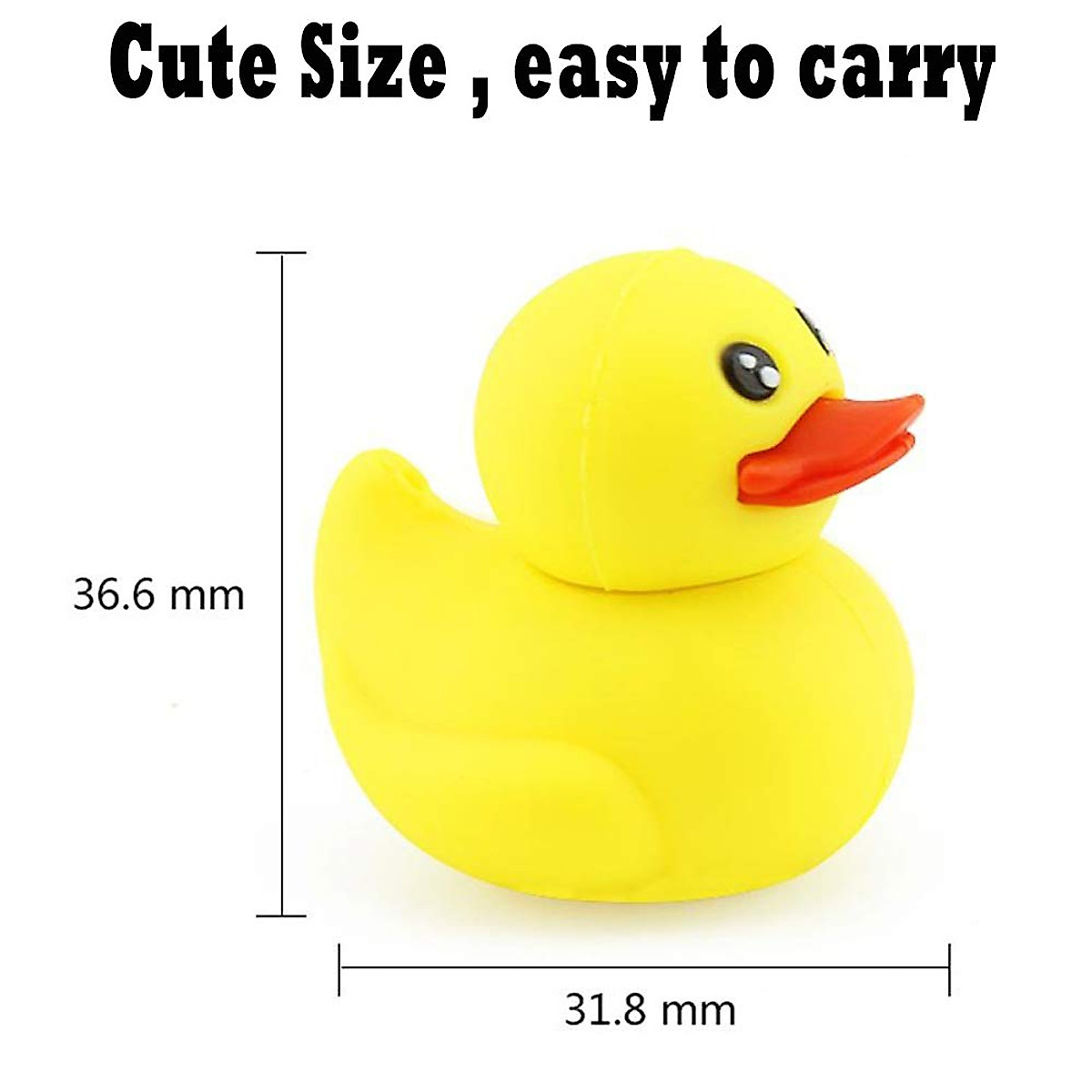 Cute Flash Drive 32GB, EASTBULL USB 2.0 Duck Novelty Flash Drive Thumb Drive Memory Stick Jump Drive for Data Storage (1 PCS)