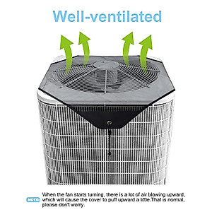 Aucanla Air Conditioner Cover for Outside Units,32" x 32" Central AC Covers , Top Universal Mesh Cover Defender for All Seasons