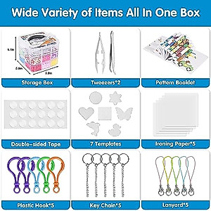 LULUETPUE Fuse Beads Kit,10000PC 5MM Melty Beads Set, Iron Melting Beads Craft Kit with Pegboards,Ironing Paper and Chain Accessories, Arts and Crafts Set for Kids Boys Girls Christmas Birthday Gift