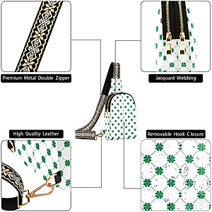 Augenstern Women Crossbody Sling Backpack St-patrick-day-green-grass Girl Chest Bag Daypack for Hiking Traveling