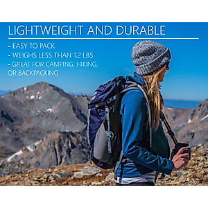 Jemez Wilderness Gear Portable Camping Stool-Compact and Lightweight Chair for The Outdoors, Sturdy and Durable