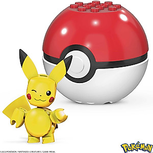 Mega Construx Pokemon Pikachu Construction Set, Building Toys for Kids [Amazon Exclusive] 16 Pieces