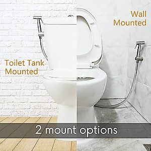 Handheld Toilet Bidet Sprayer Set Kit Stainless Steel Hand Faucet for Bathroom Shower Head Self Cleaning