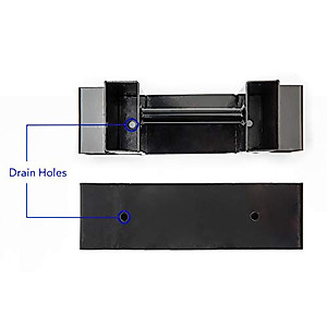 HANDYGO Firewood Rack - High Strength Carbon Steel Fireplace Log Holder, Outdoor Firewood Racks, for Fitting Backyard Fire Pits Wood Storage Bracket, Black