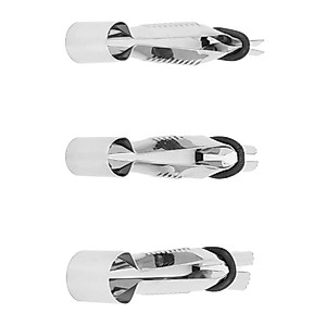 Stainless Steel Cake Lace Clips, 3Pcs Portable Cake Decorating Clamps Fondant Lace Clips Mould DIY Baking Tools 2 x 9cm/0.8 x 3.5in