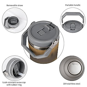 BWQJKUO Large Capacity Car Cup 30 Oz Stainless Steel Zebras in The Grass of The Savanna Printed Travel Mug Leak-proof Flip Straw Tumbler with Handle,keeps Cold Or Ho