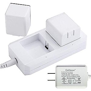 Charging Station for Arlo Charger for Arlo Batteries for Arlo Pro & Arlo Pro 2 & Arlo Go & Arlo Security Light VMA4410 Fireproof Material Adapter Pass FCC & UL Certified