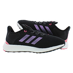 adidas Pureboost 21 Womens Shoes Size 7.5, Color: Black/White/Pink