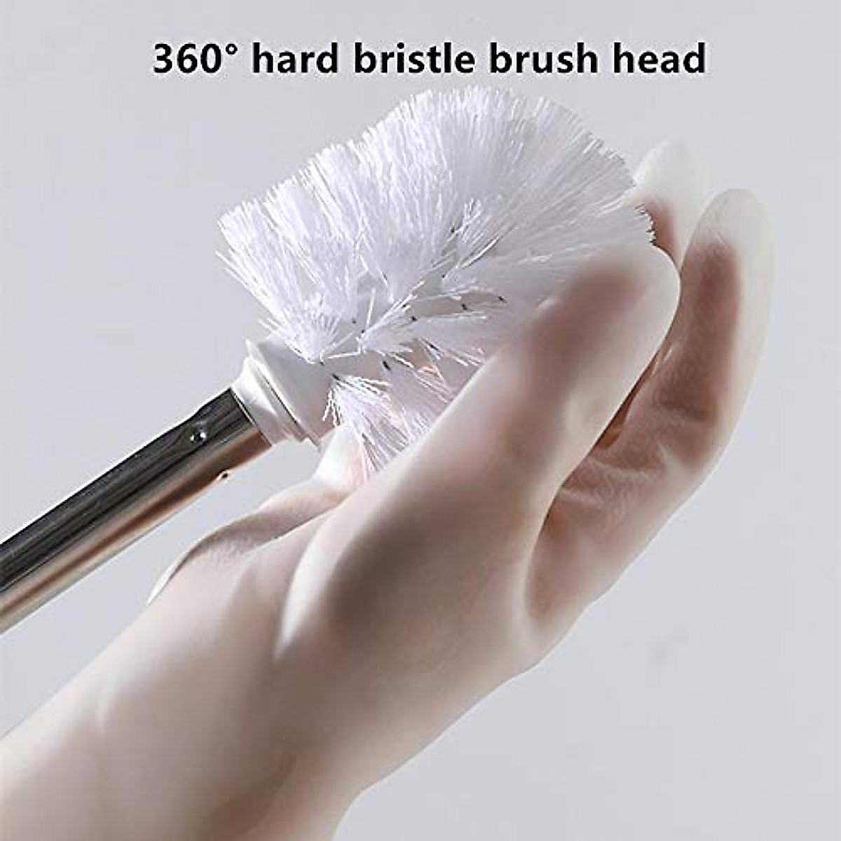 SPOUR Toilet Brush,Floor Standing Toilet Brush,Hideaway Toilet Bowl Brush for Bathroom,Deep Cleaner Toilet Brushes-Dark_Gray