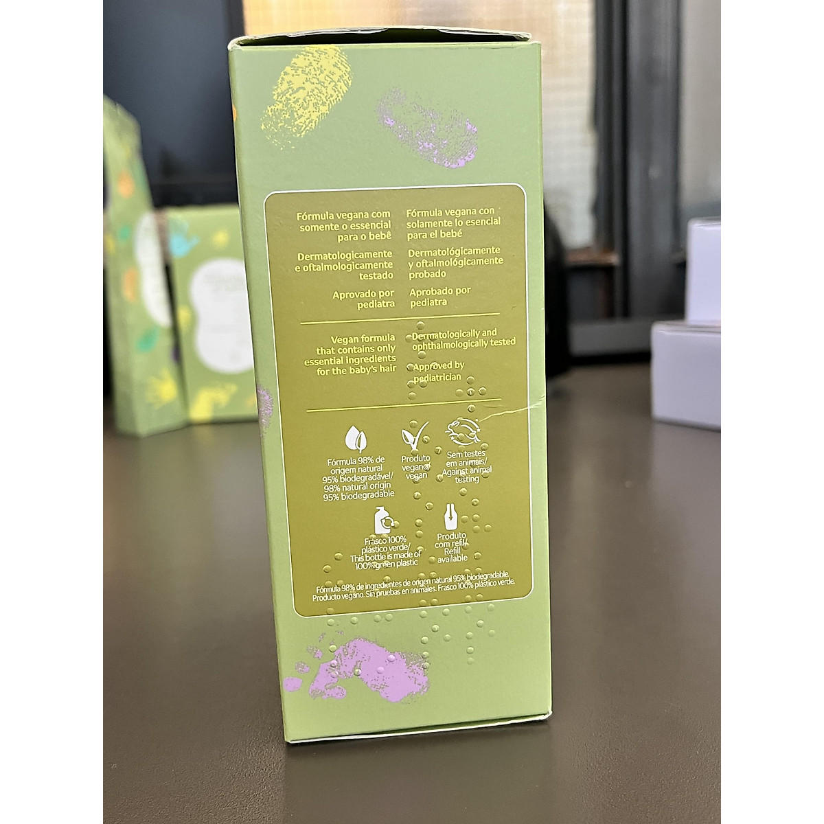 natura - Mamãe e Bebê Baby Conditioner - Untangle & Soften Baby Hair - 100% Vegan - Self-Preserving Formula - 97% Natural Origin - All Skin Types - Cruelty Free - Baby Essentials - 6.7 fl oz (200ml)