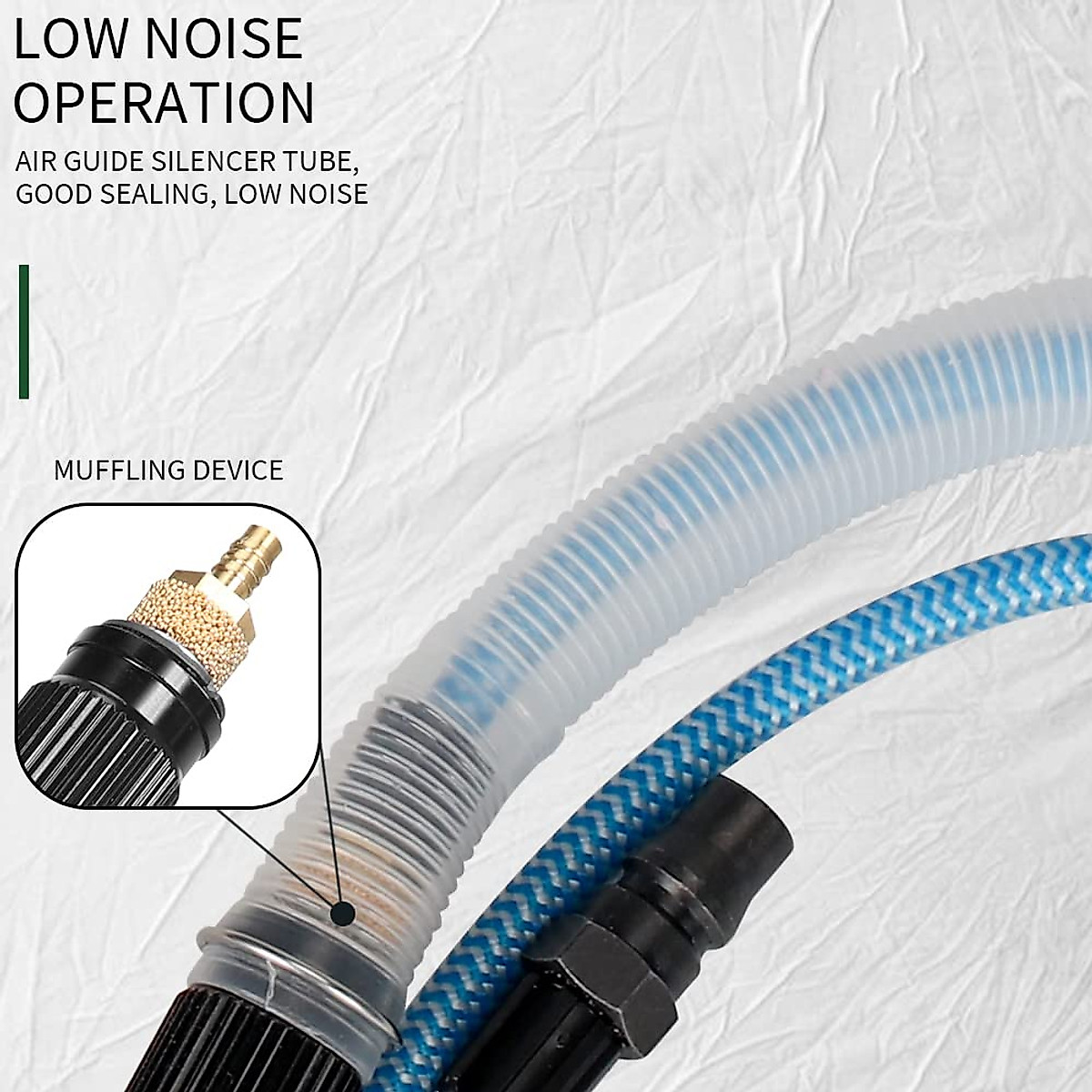 1/8" (3mm) Air Micro Grinder, Pneumatic Pencil Die Grinder, 28000 RPM Free Speed, For Cleaning Dies, Rotors, Backing Plates, Brake Pads, Mounts, Etc.