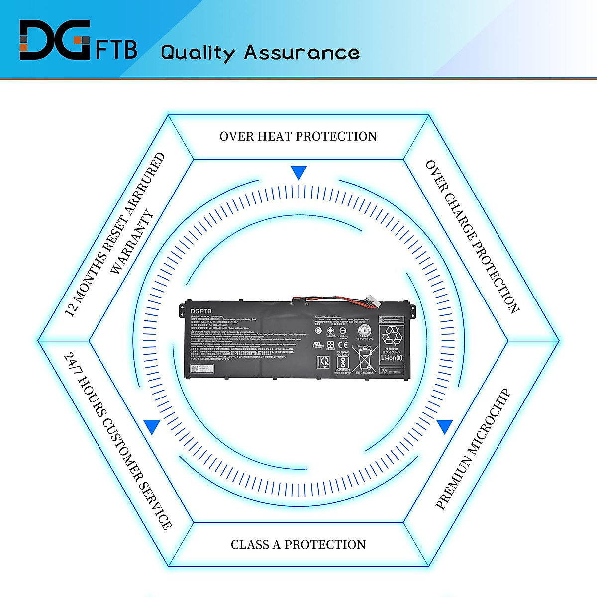 AP18C4K New Laptop battery for Acer Aspire 3 A315-42 A315-42G A315-54 Aspire 5 A514-52 A514-52G 52K A515-43 A515-43G A515-44 A515-44G A515-54 A515-54G A515-56 Spin 3 SP313-51N SP314-54N 48Wh/4200mAh