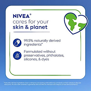 NIVEA Moisture Lip Care, Hydrating Lip Balm with Shea Butter, Nourishing Oils and Vitamin C & E, 3-in-1 Moisture, Repair and Nourish, 0.17 Oz Stick, Pack of 4