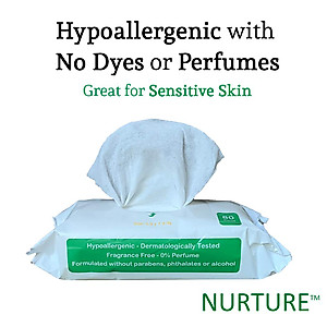 Nurture Baby Ultra Soft Premium Quality Baby Wet Wipes by BioBag, White, 960 Count, Chemical Free, Fragrance Free, Eco Friendly, Hypoallergenic