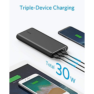 Anker Powerline II Lightning Cable (3 Pack) & PowerCore 26800 Portable Charger, Compatible with iPhone SE 11 11 Pro 11 Pro Max Xs Max XR X, iPad, and More