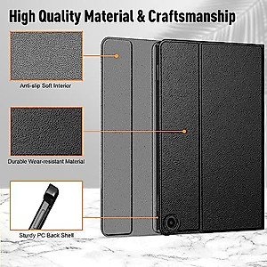 Fintie Keyboard Case for Amazon Fire Max 11 (13th Generation, 2023 Release), Slim Lightweight Cover with Detachable Bluetooth Keyboard, Black