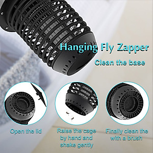 KPS Electric Bug Zappers, New Upgrade with Free Hanger 40W Outdoor Pest Control Lantern for Mosquitoes, Flies, Gnats, Pests & Other Insects, 1 Acre Coverage (1 Pack)