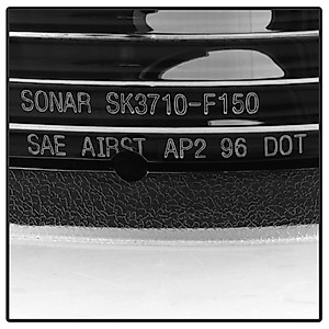 ACANII - For 1997-2003 Ford F150 99-07 F250 F350 F450 Superduty Black Housing Tail Lights Brake Lamps Pair Left+Right