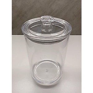 Skywin- Laundry Jars with Lid, Tall Laundry Detergent Jar, Glass Jars for Laundry Room, Laundry Containers for Organizing Laundry Room, Dishwasher Pod Container (Clear)