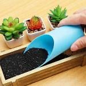 Bonsai Soil Scoops Plastic Garden Shovels,Small Gardening Tools, Potting Scoopers, for Flower Planting, Bonsai, Potting(Pink)