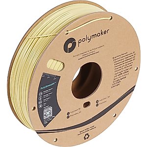 2.85mm(3mm) Polymaker PolySmooth PVB Filament 2.85mm Beige Filament, 750g - Beige PVB Filament Print Like PLA, Easy Smoothable Post Process with IPA Alcohol, Work with Polysher