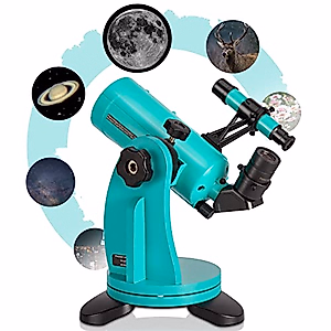 Maksutov-Cassegrain Telescope 60 with Dobsonian Mount, 60mm Aperture 750mm Focal Length, with Finderscope and Phone Adapter, Tabletop Telescopes for Kids Adults Beginners Astronomy