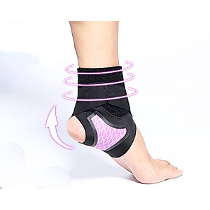 Nipogear Ankle Brace,A Pair Ankle Braces for men/women for Injury Recovery, Joint Pain and More.Ankle Support Brace,Achilles Tendon Support,Eases Swelling. (Purple,L)